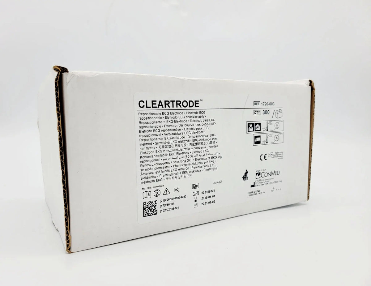 ConMed 1720-003 CLEARTRODE Repositionable ECG Electrode Box of 30