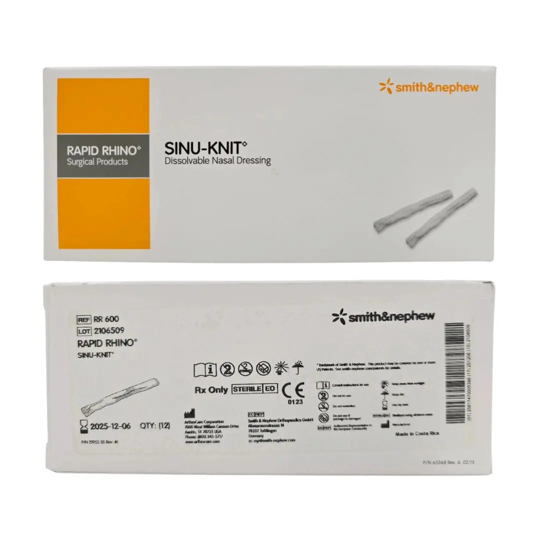 Smith & Nephew RR 600 RAPID RHINO SINU-KNIT Dissolvable Nasal Dressing – Primis Medical