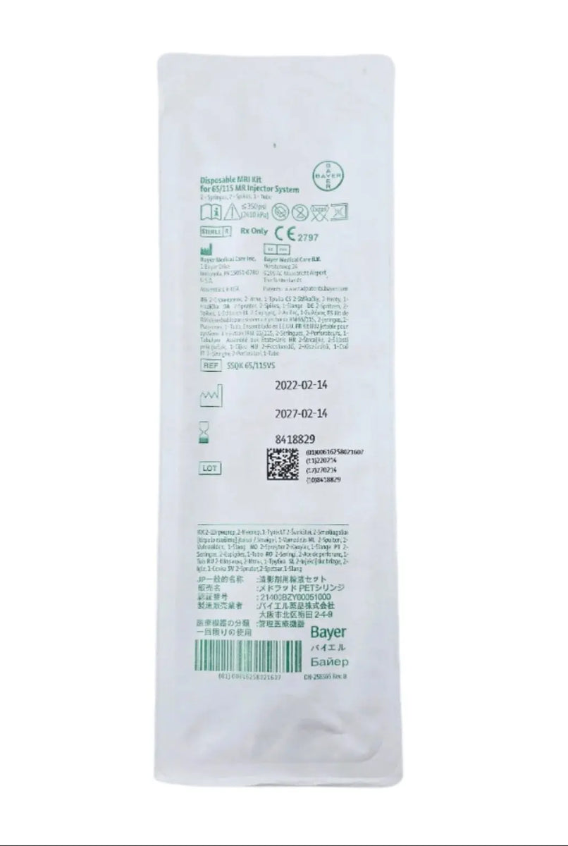 Bayer SSQK 65/115VS Disposable MRI Kit for 65/115 MR Injector System ...