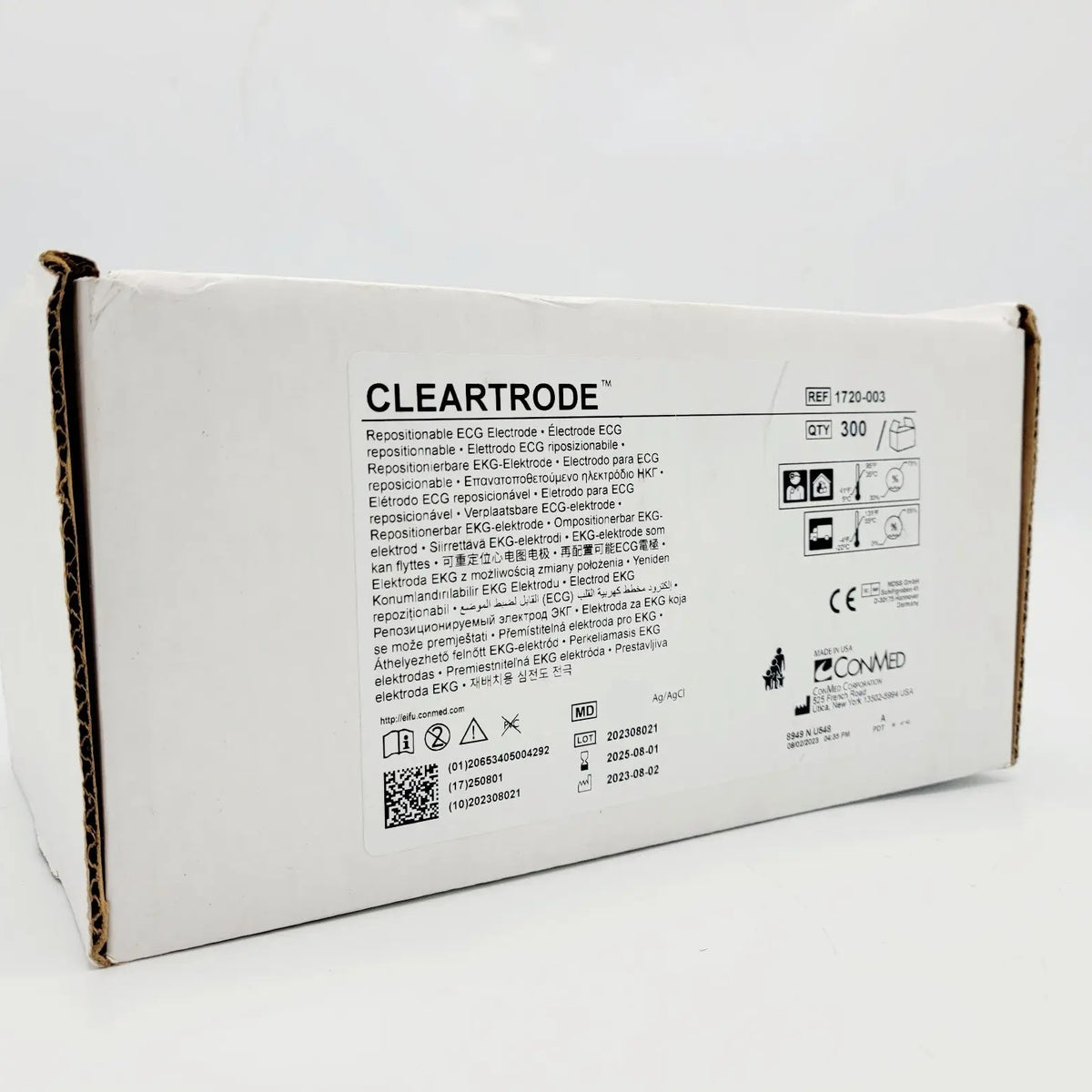 ConMed 1720-003 CLEARTRODE Repositionable ECG Electrode Box of 300 ...