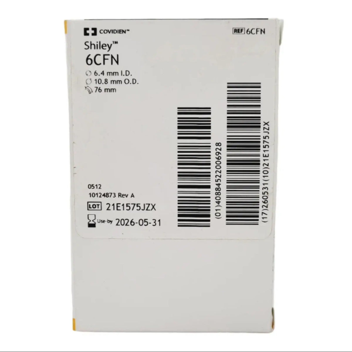 6CFN Covidien Shiley Tracheotomy Tube Cuffless w/ Inner Cannula ...