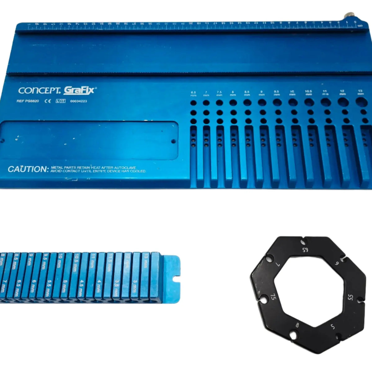 ConMed Concept GraFix Graft Preparation Table w/ Sizing Block & Sizing ...