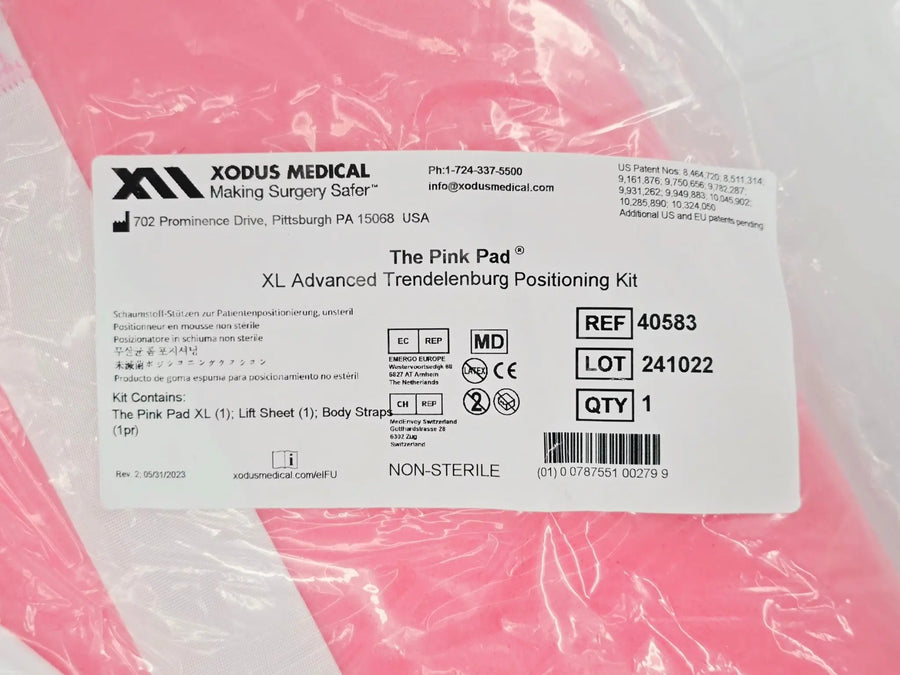 Xodus Medical 40583 The Pink Pad XL Advanced Trendelenburg Positioning ...