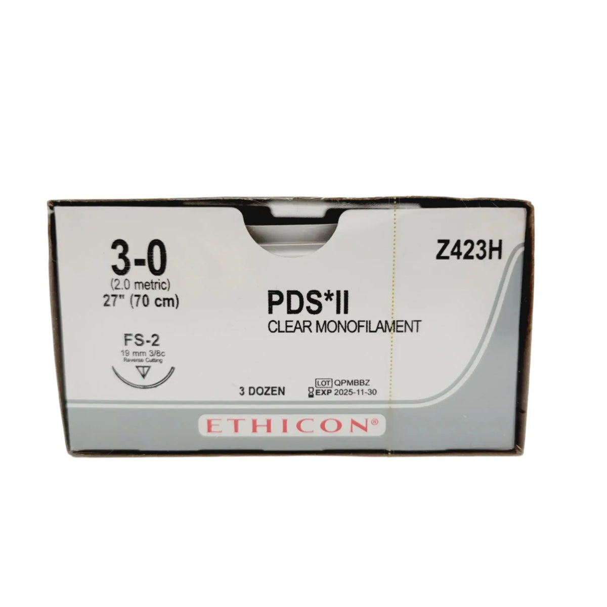Ethicon Z423H 3-0 PDS II UNDYED 1X27" FS-2 Box of 36 Professional