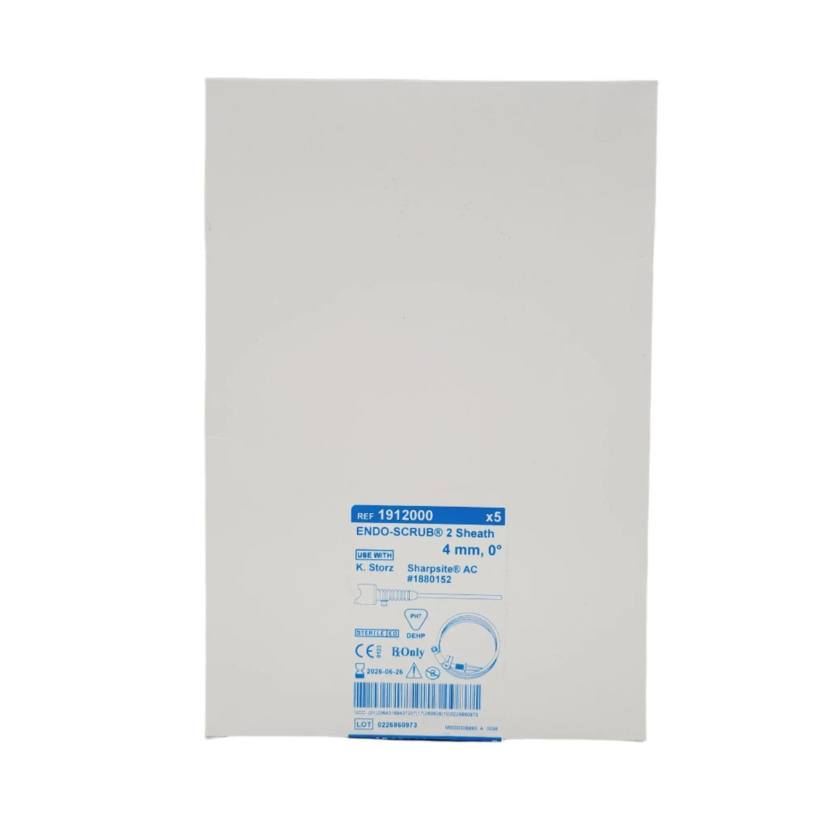 Medtronic XOMED 1912000 ENDO-SCRUB 2 Sheath 4mm, 0 Degree Box of 5 ...