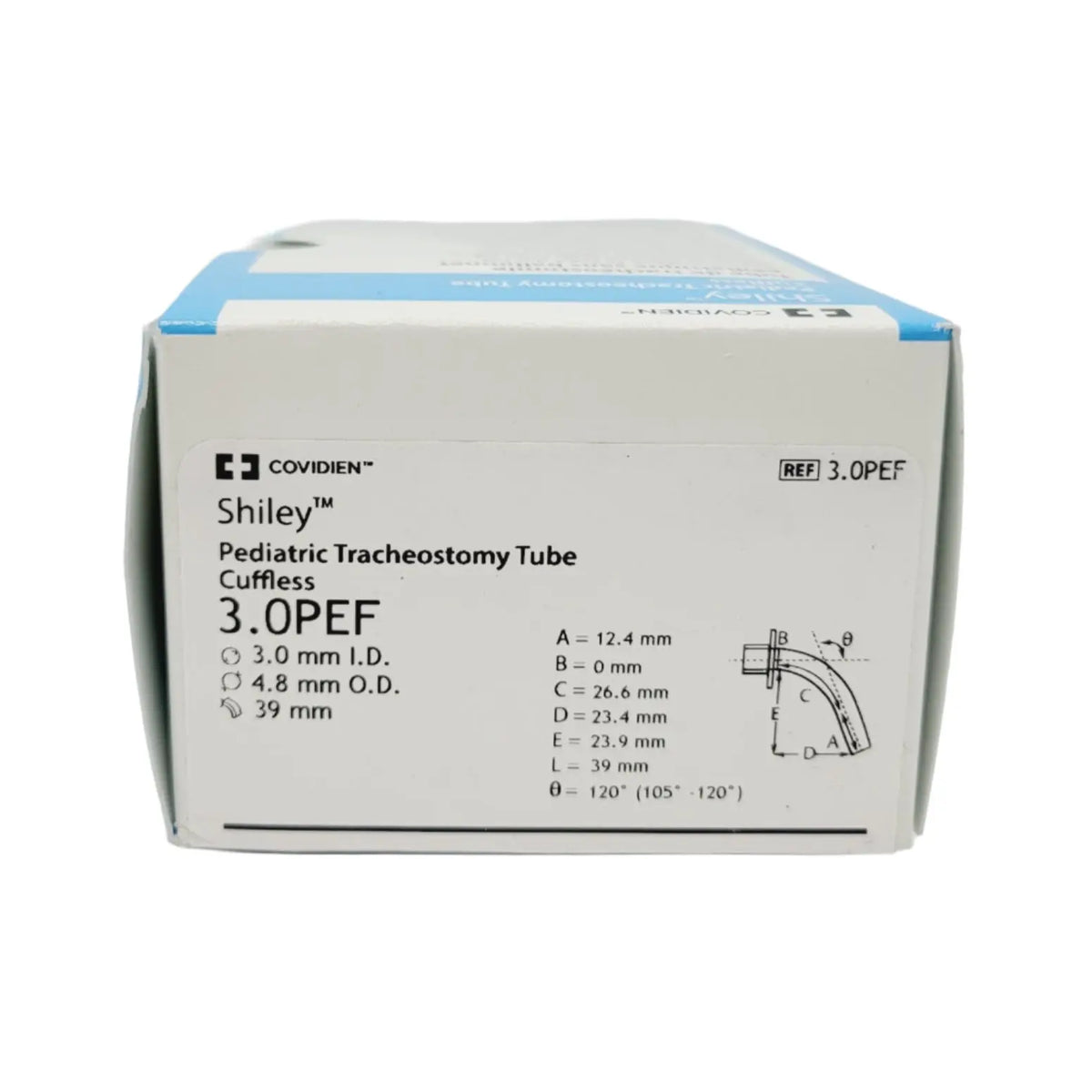 3.0PEF Covidien Shiley Pediatric Tracheostomy Tube Cuffless - Primis – Primis Medical