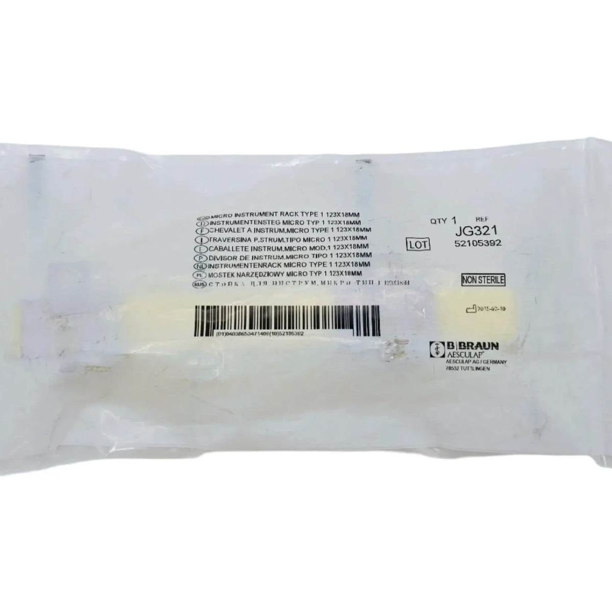 Aesculap JG321 Micro Instrument Rack Type 1 123mm x 18mm - Primis ...