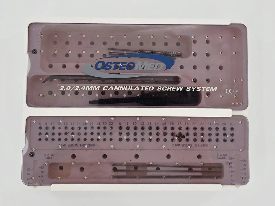 OsteoMed 2.0/2.4mm Cannulated Screw System Instrument Implant Set ...