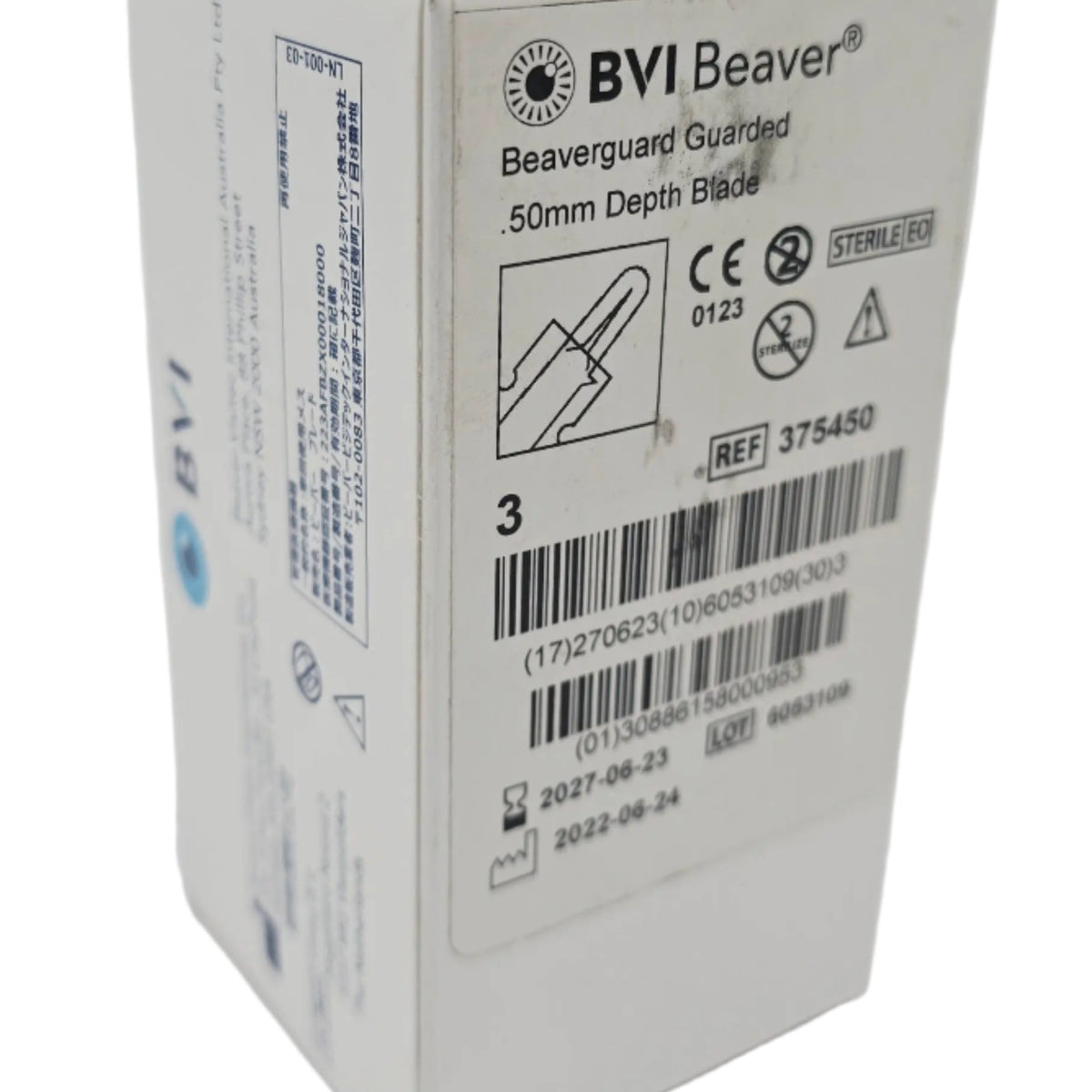 BVI Beaver 375450 Beaverguard Guarded .50mm Depth Blade 3 in Box ...