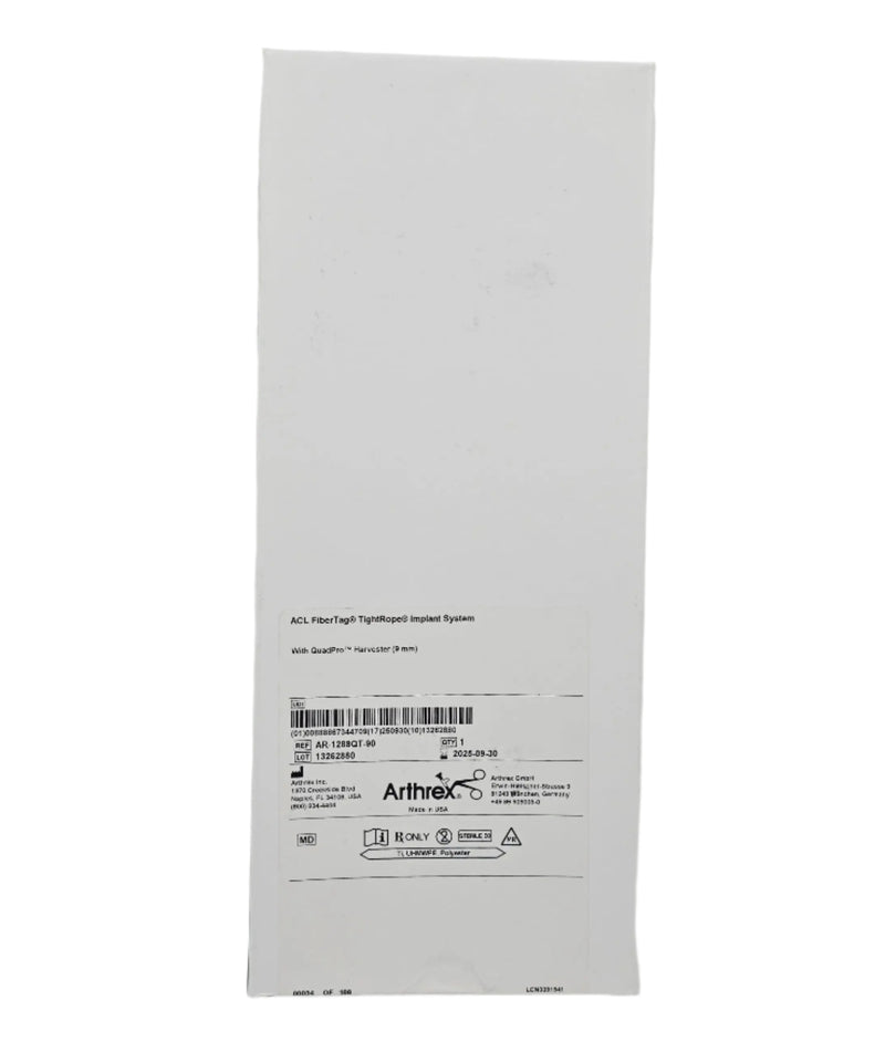 Arthrex AR-1288QT-90 ACL Fiber Tag Tightrope Implant System 9mm ...