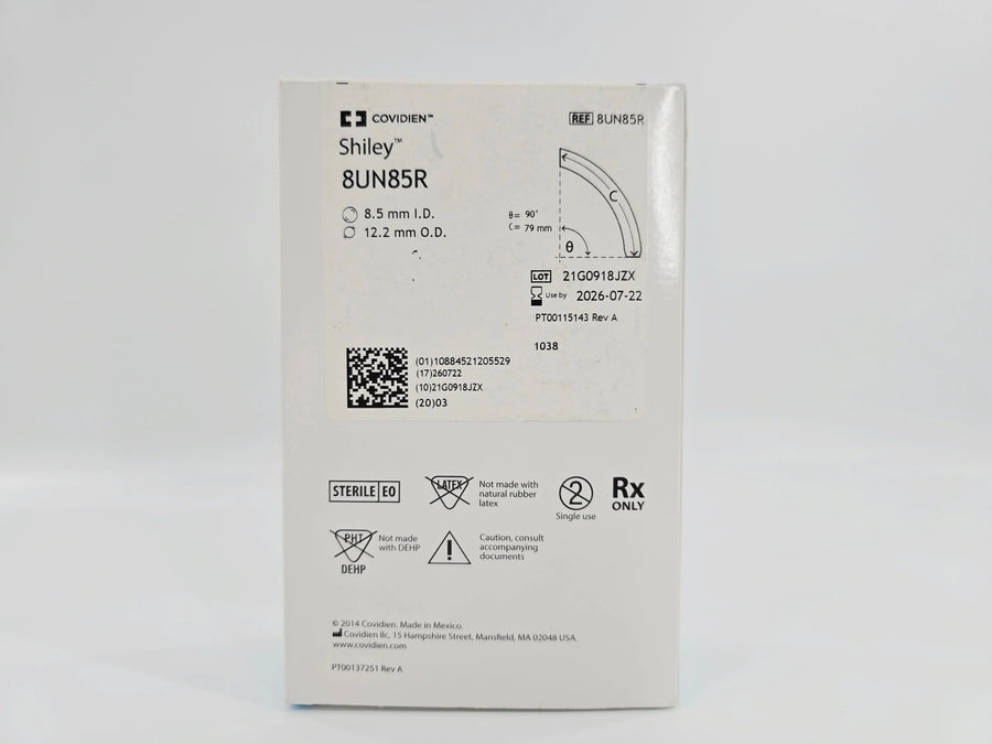 Covidien 8UN85R Shiley 8.5mm ID Adult Flexible Tracheostomy Tube ...