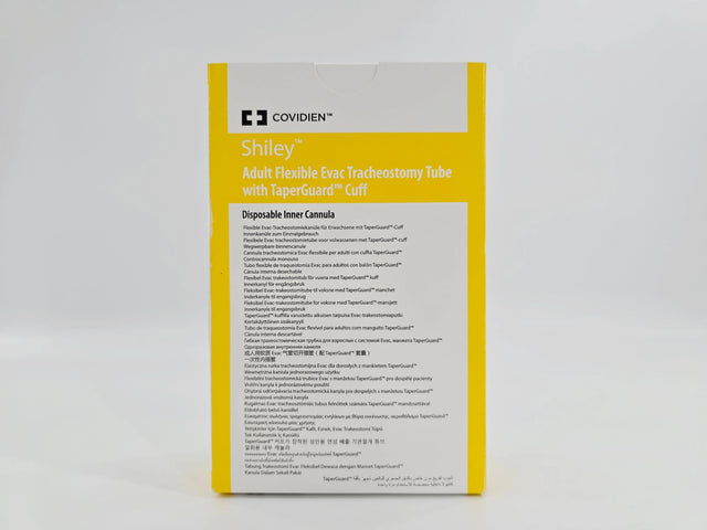 Covidien 8CN85ED Shiley 8.5mm ID Adult Flexible Evac Tracheostomy Tube ...