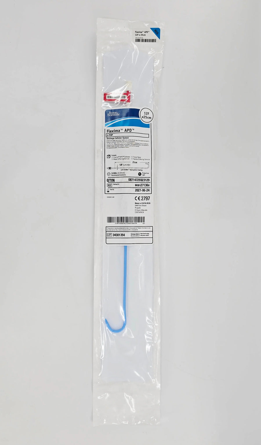 M001271360 Boston Scientific Flexima APD J-Tip Drainage Catheter ...
