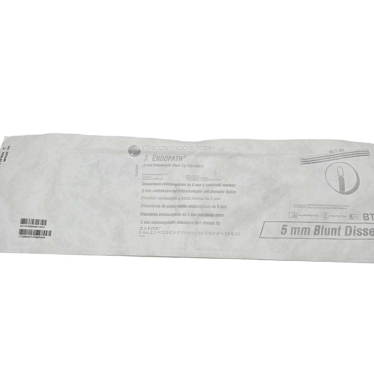Ethicon BTD05 Endopath Blunt Tip Dissector 5mm Single Use Sterile ...