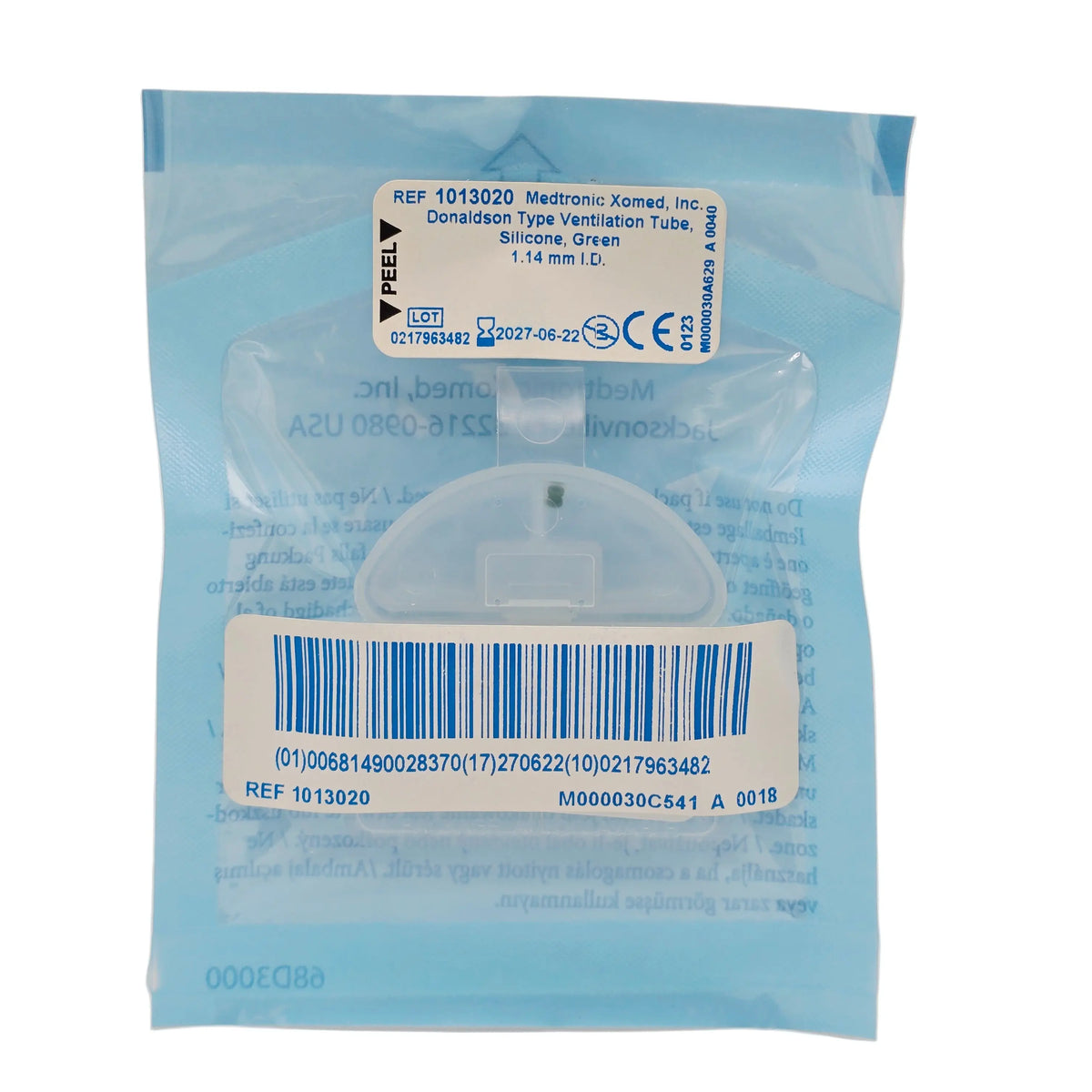 Medtronic 1013020 Donaldson Silicone Ventilation Tube 1.14 mm ID Green ...