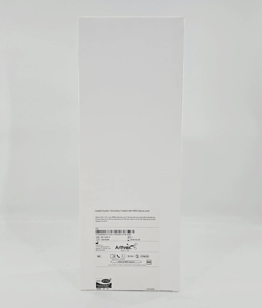 Arthrex AR-1593-P Implant System, Secondary Fixation w/ PEEK SwiveLock ...