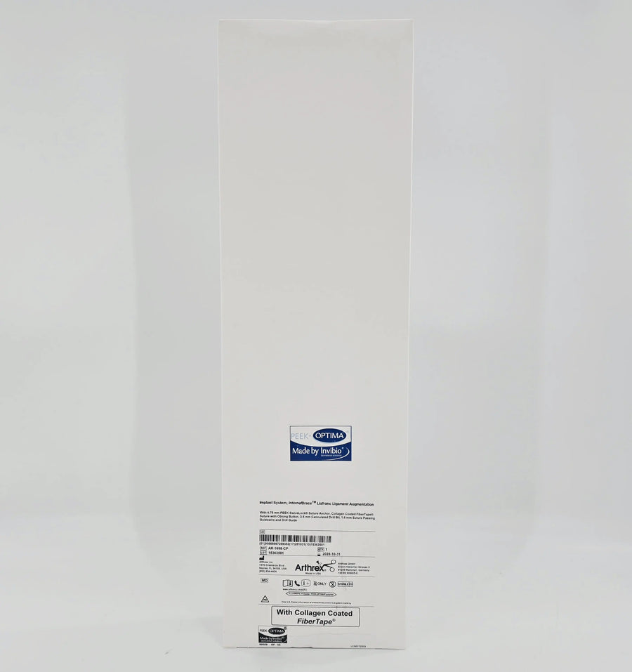 Arthrex AR-1698-CP Implant System, InternalBrace Lisfranc Ligament ...