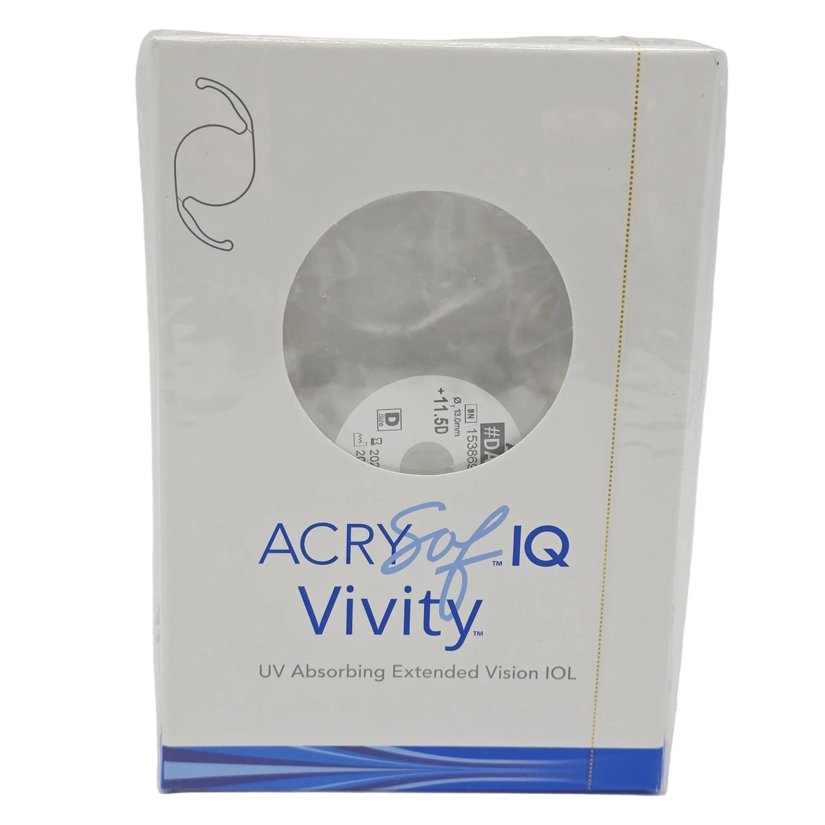 Alcon DAT015.115 Size D Aspheric Foldable Acrylic IOL UV Absorbing ...