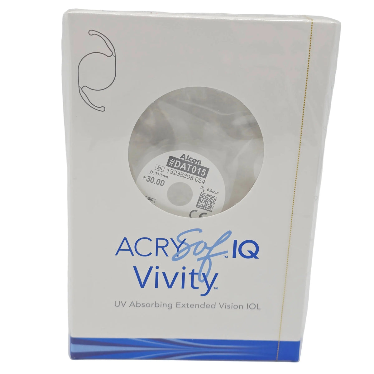 Alcon DAT015.300 Size C Aspheric Foldable Acrylic IOL UV Absorbing ...