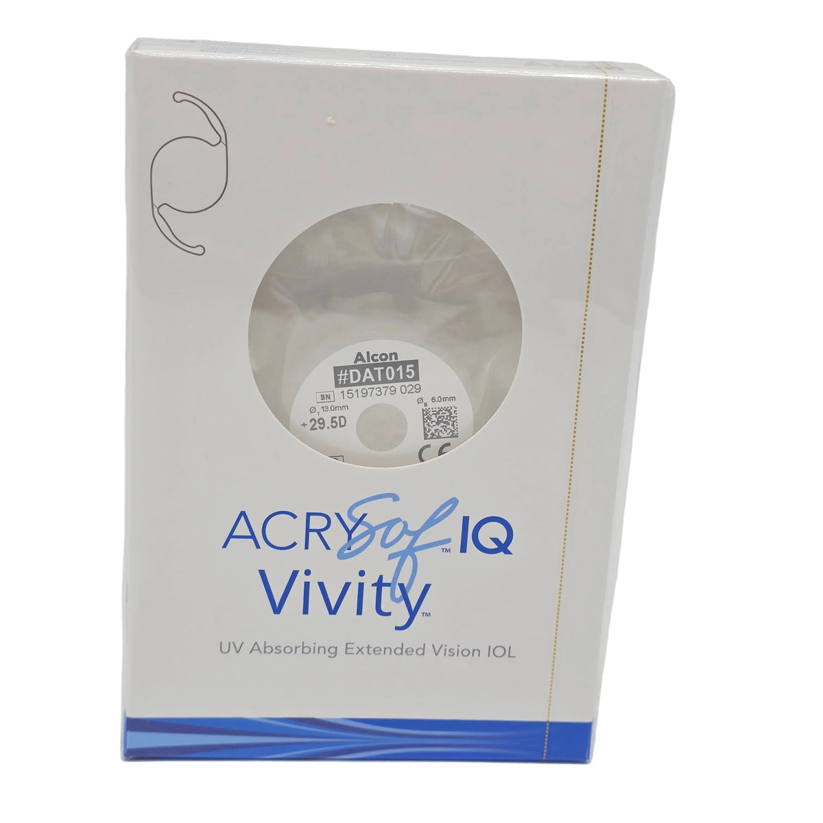Alcon DAT015.295 Size C Aspheric Foldable Acrylic IOL UV Absorbing ...