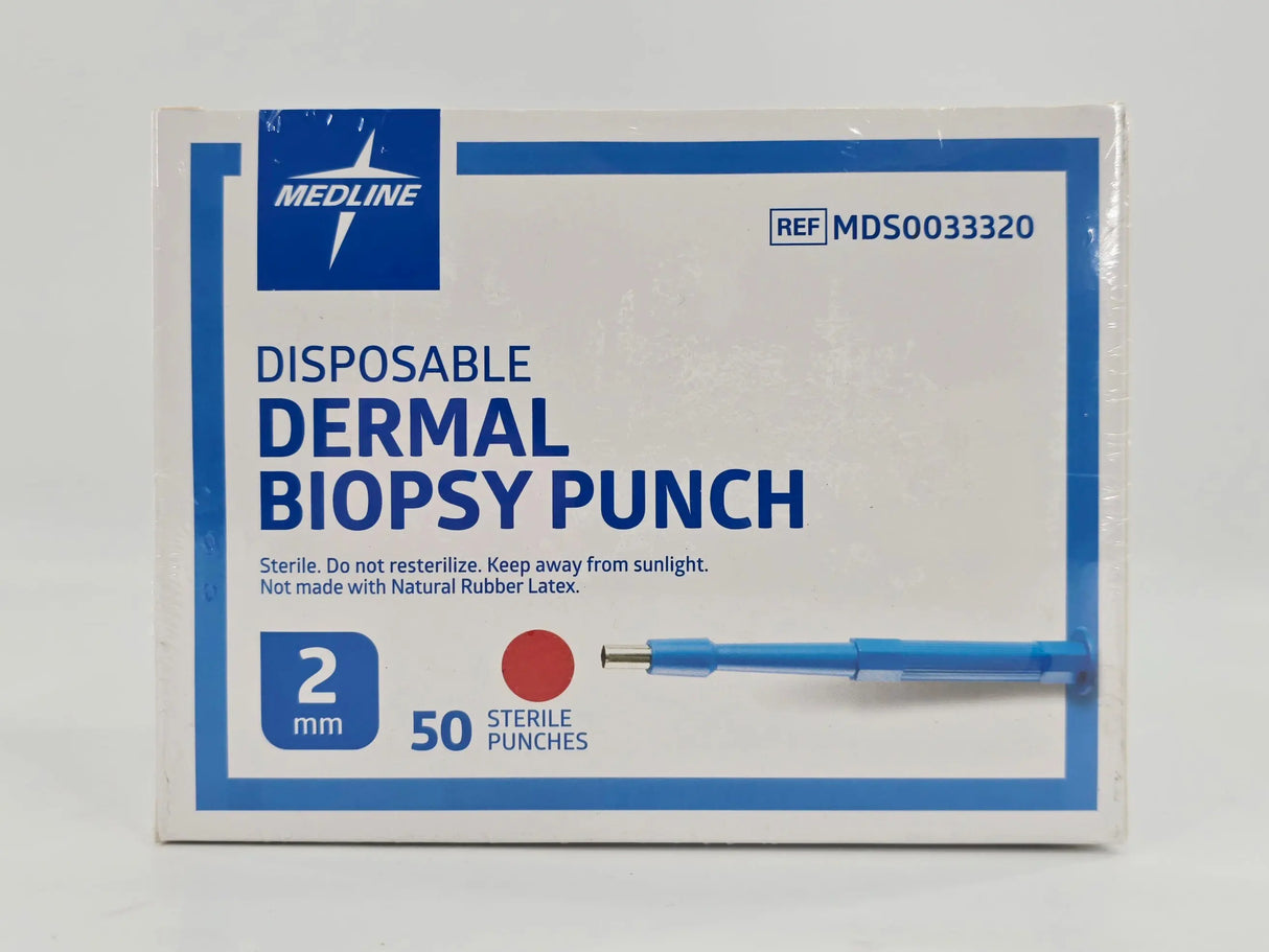 Medline MDS0033320 Disposable Dermal Biopsy Punch 2mm BX/50 - Primis ...
