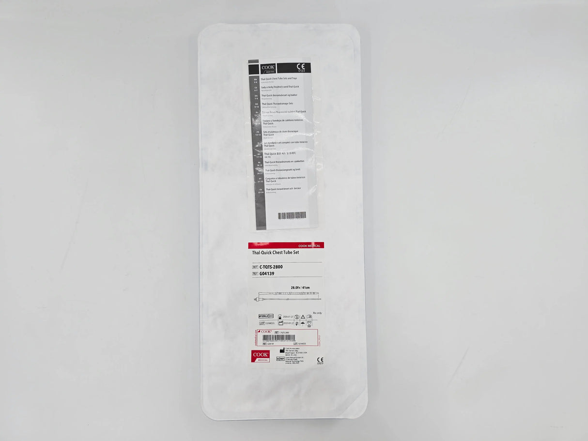 Cook G04139 Thal-Quick Chest Tube Set 28F x 41cm 1/EA - Primis – Primis ...