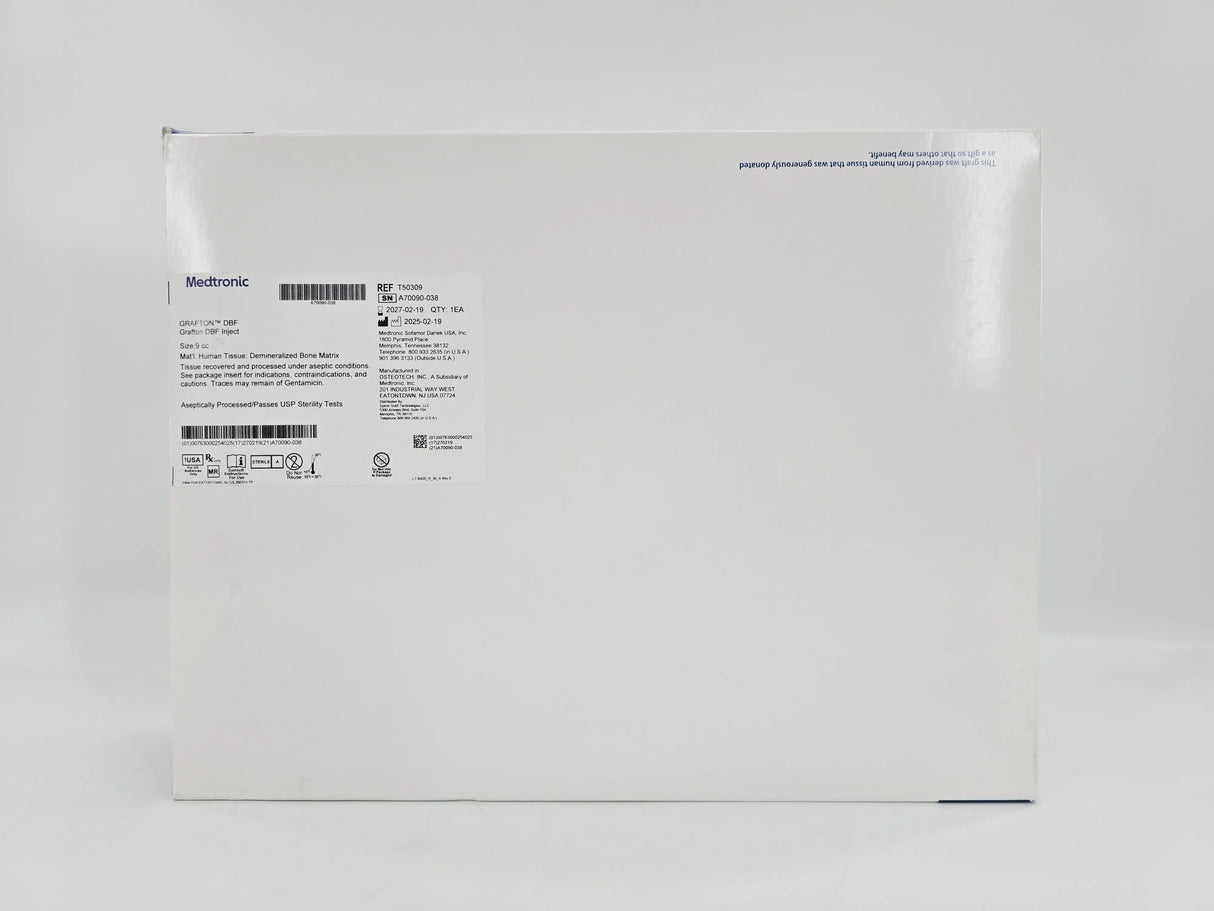 Medtronic T50309 GRAFTON DBF Demineralized Bone Matrix Inject 9cc 1/EA ...