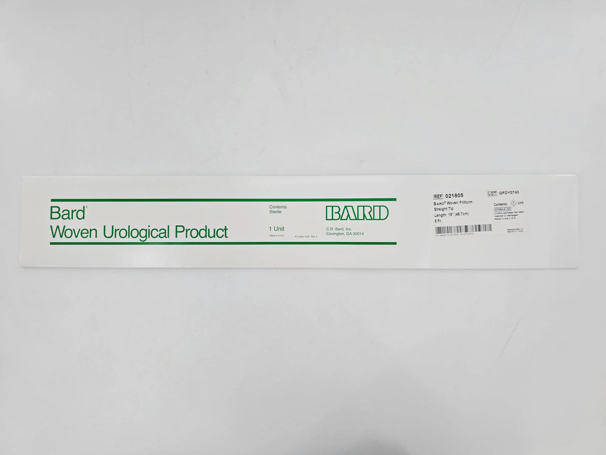 Bard 021805 Woven Filliform Urethral Dilation Catheter Straight Tip 5 ...