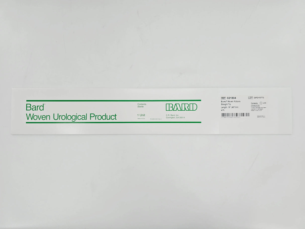 Bard 021804 Woven Filliform Urethral Dilation Catheter Straight Tip 4 ...
