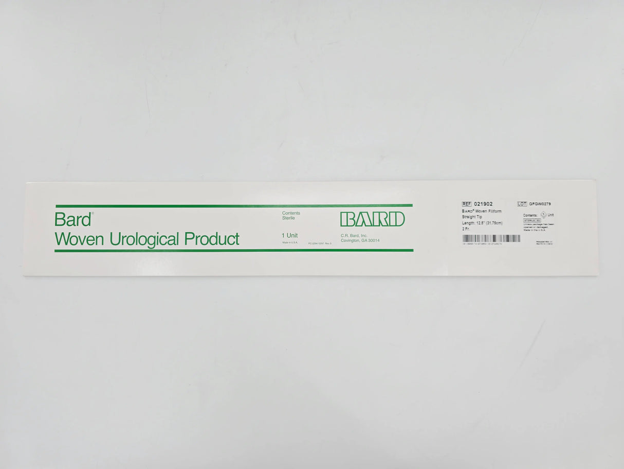 Bard 021902 Woven Filliform Urethral Dilation Catheter Straight Tip 2 ...