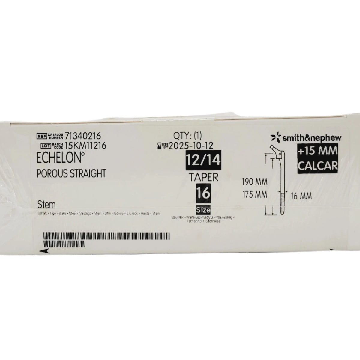 Smith & Nephew, Inc. 71340216 Coated hip femur prosthesis, modular ...