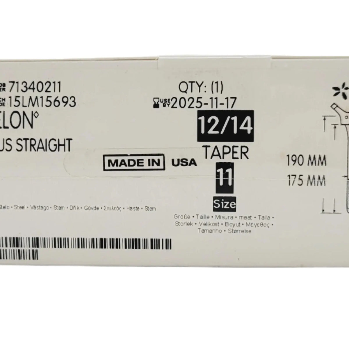 Smith & Nephew, Inc. 71340211 Coated hip femur prosthesis, modular ...