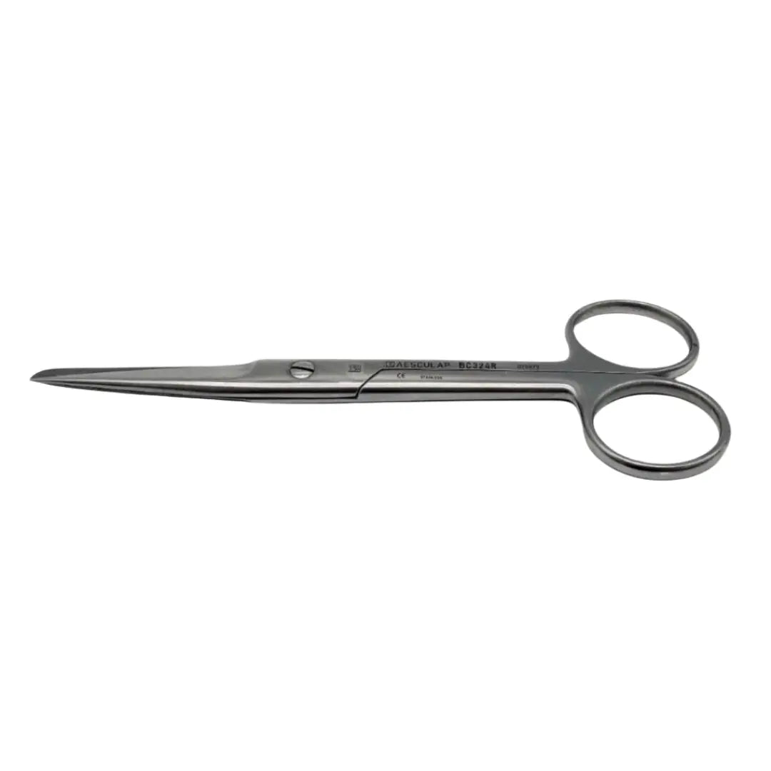 Aesculap BC324R Scissors Straight S/B Tip 5-5/8" - Primis Medical