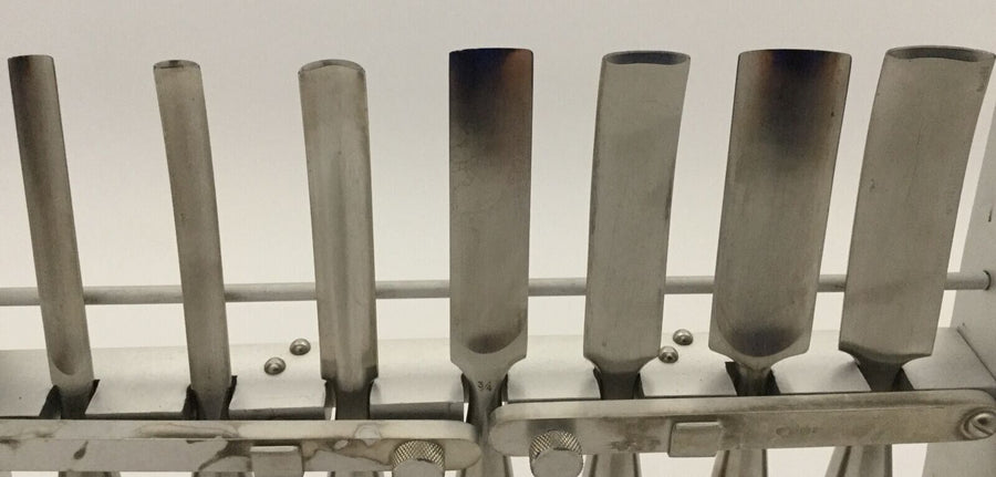 Zimmer 8Piece Curved/Straight Gouge Set w/ Instrument Case Orthopedic ...