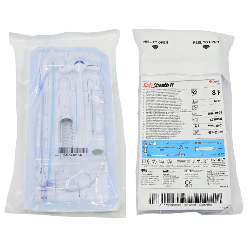 SafeSheath 667462-001 Hemostatic Tear-Away Introducer w/ Infusion Side ...