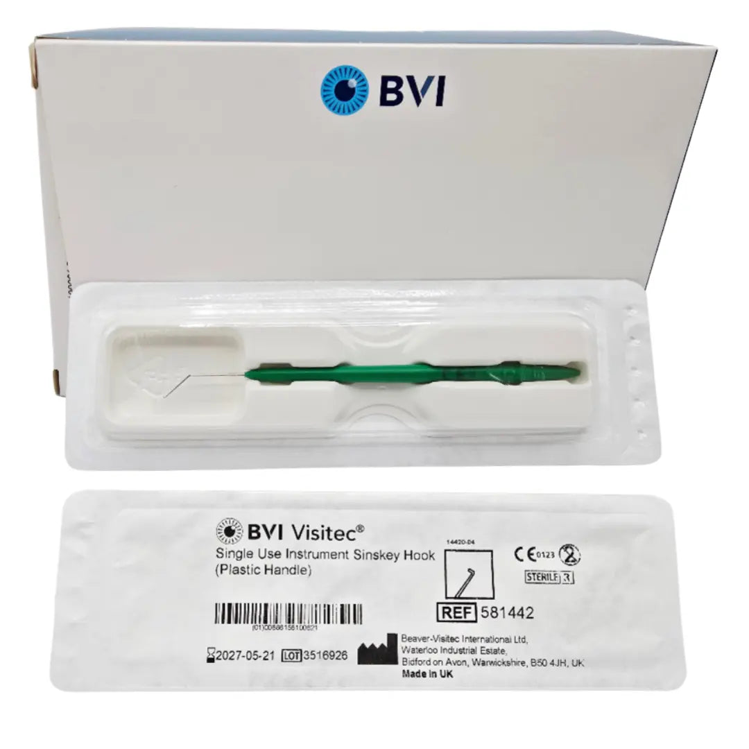 BVI Visitec 581442 Single Use Instrument Sinskey Hook Box/10 - Primis ...