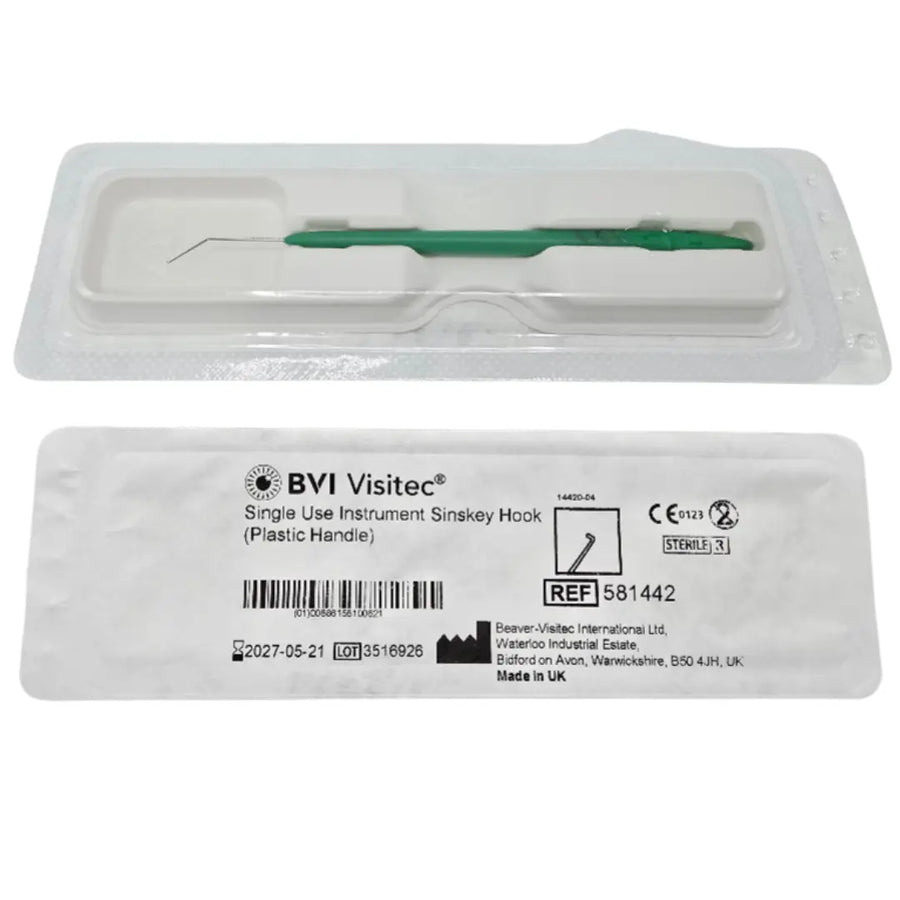 BVI Visitec 581442 Single Use Instrument Sinskey Hook Box/10 - Primis ...