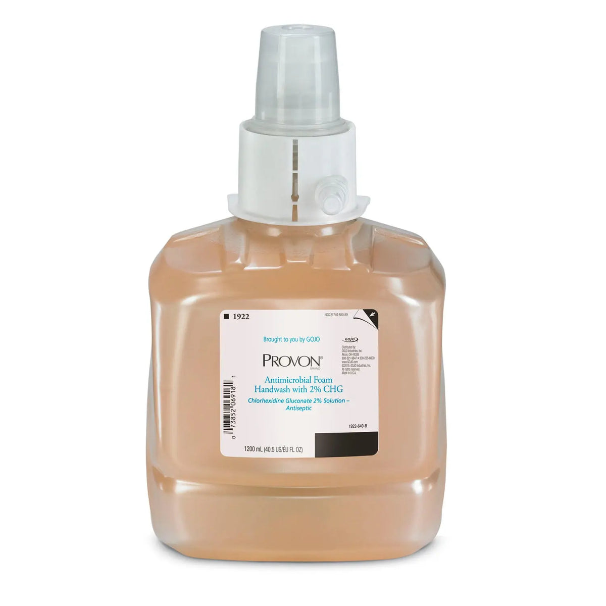 1922-02 GOJO PROVON FOAMING HANDWASH PROVON LTX 1200 mL Antimicrobial ...