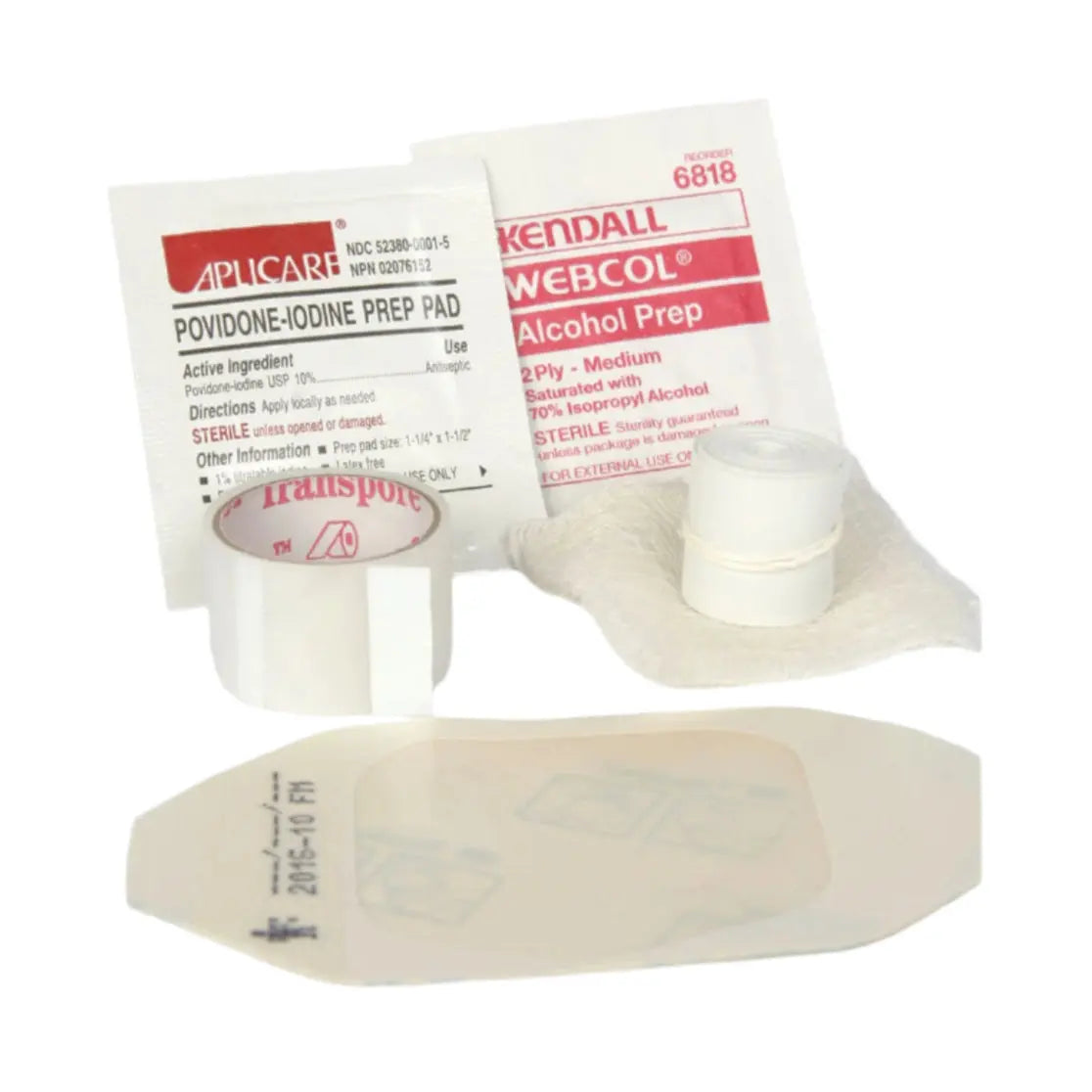 2602 MEDICAL ACTION GENT-L-KARE IV START KITS IV Kit Tegaderm Dressing ...