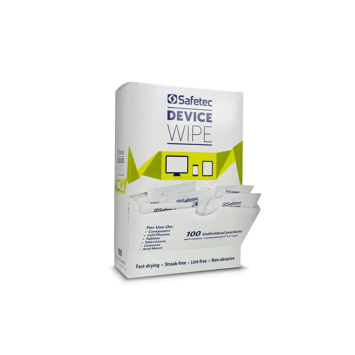 37006 SAFETEC DEVICE WIPE Safetec Device Wipe, 100/bx, 10 bx/cs ...