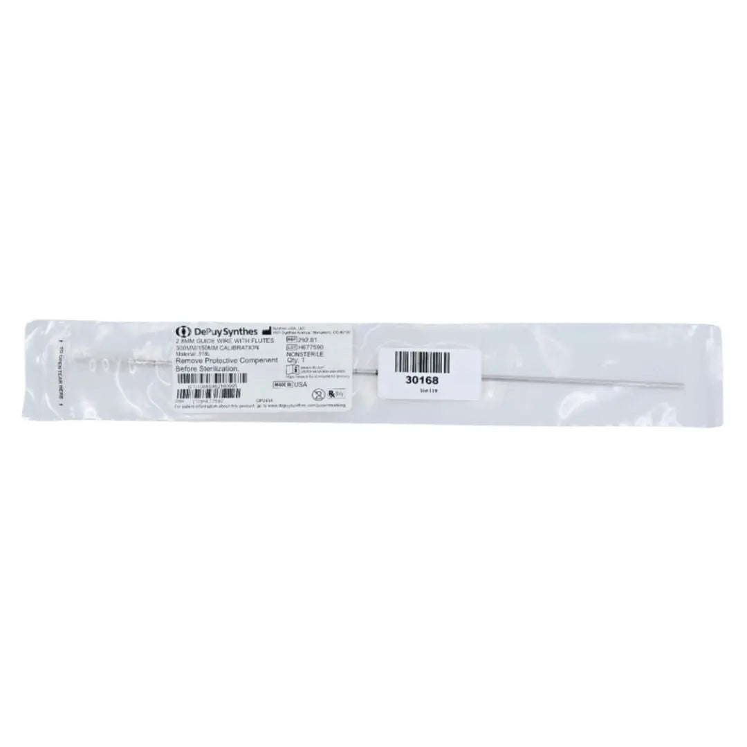 Depuy Synthes 292 81 2 8mm Guide Wire W Flutes 300mm 150mm Primis