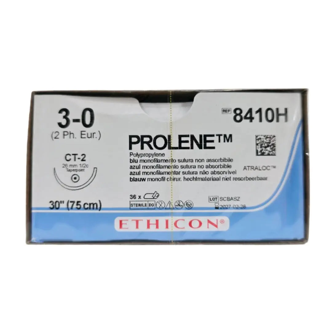 Ethicon 8410H 3-0 PROLENE BLUE 1X30" CT-2 Box of 36 - Primis Medical