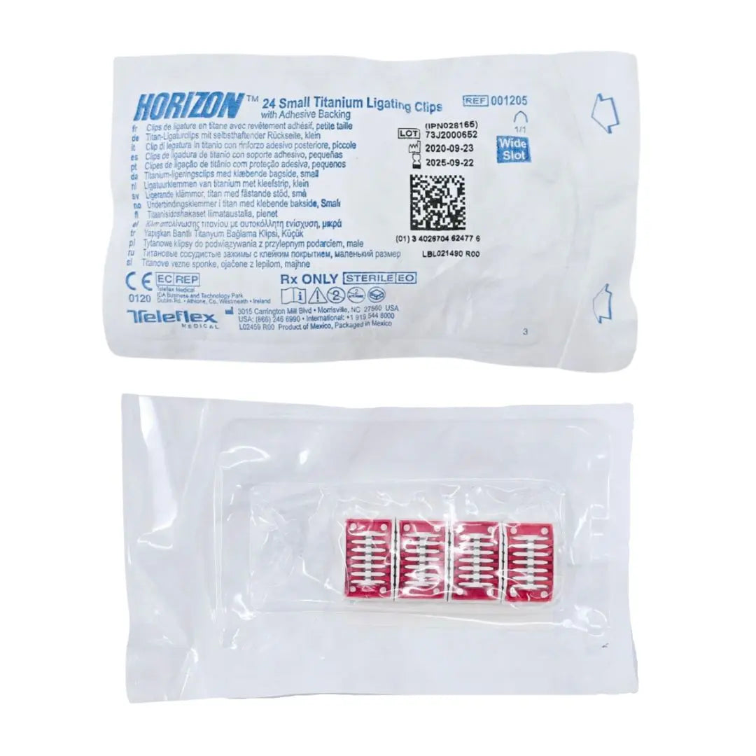 Teleflex 001205 Horizon 24 Small Titanium Ligating Clips w/ Adhesive ...