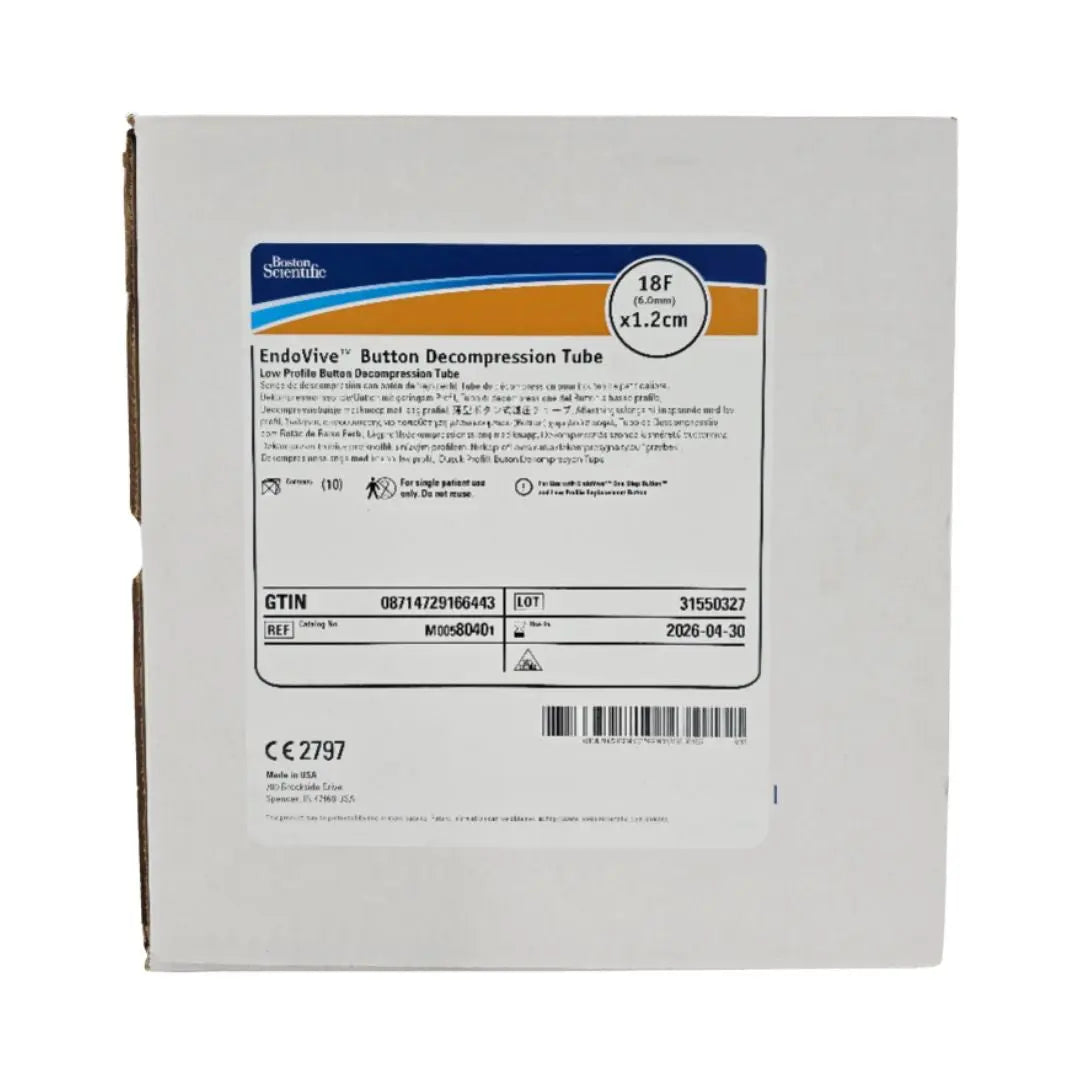 Boston Scientific M00580401 EndoVive Button Decompression Tube 18F x ...
