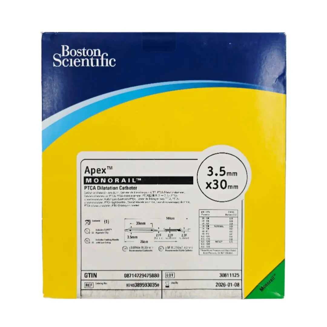 Boston Scientific H7493895930350 Apex Monorail PTCA Dilation Catheter ...