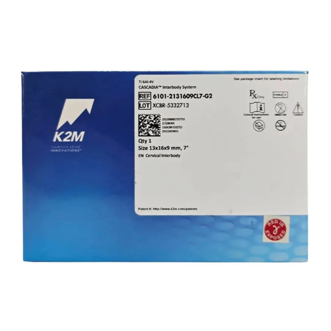 K2M 6101-2131609CL7-G2 Cascadia Interbody System Cervical Interbody ...