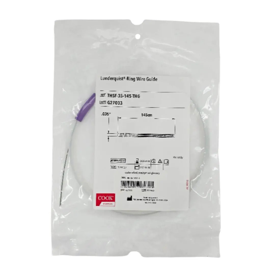G27033 Cook Medical Lunderquist-Ring Torque Wire Guide 0.035" x 145cm ...