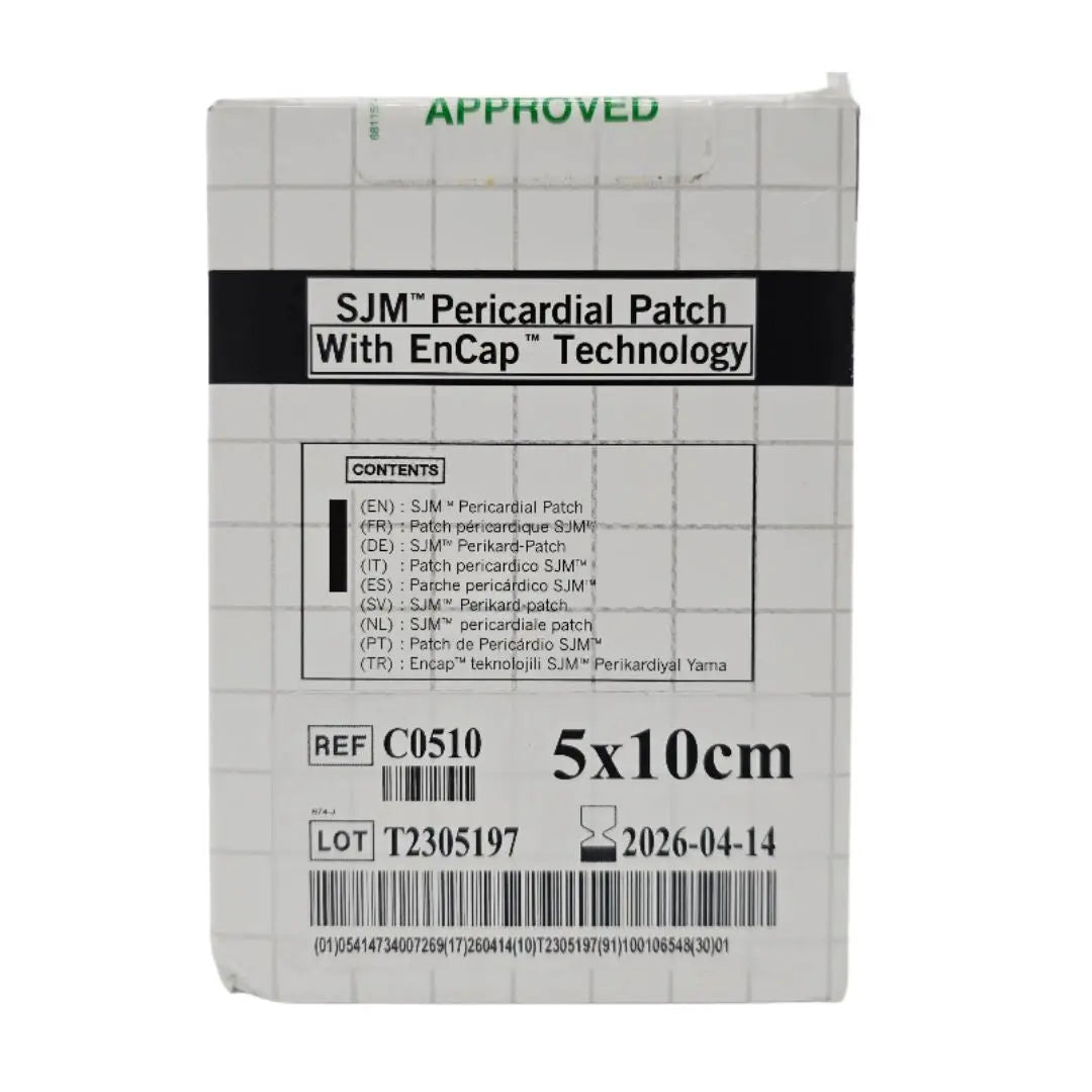 C0510 Abbott SJM Pericardial Patch w/ EnCap Technology 5x10cm 1/EA ...