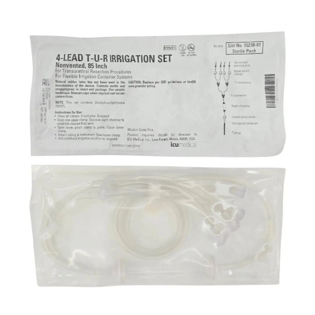 ICU Medical 15239-01 4-Lead T-UR Sets Urological Connector – Primis Medical