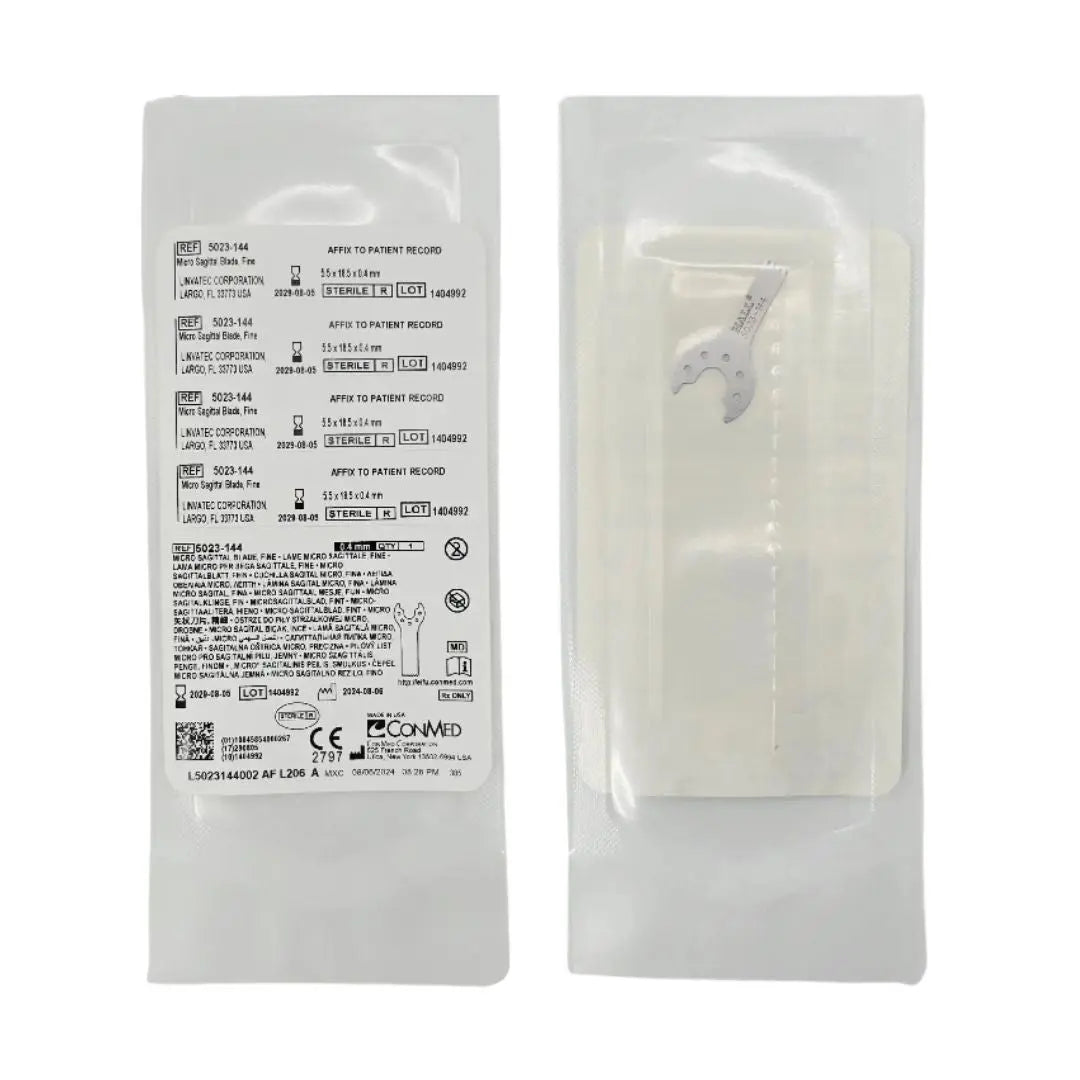 ConMed 5023144 Micro Sagittal Blade Fine 5.5mm x 18.5mm x 0.4mm 1/EA ...